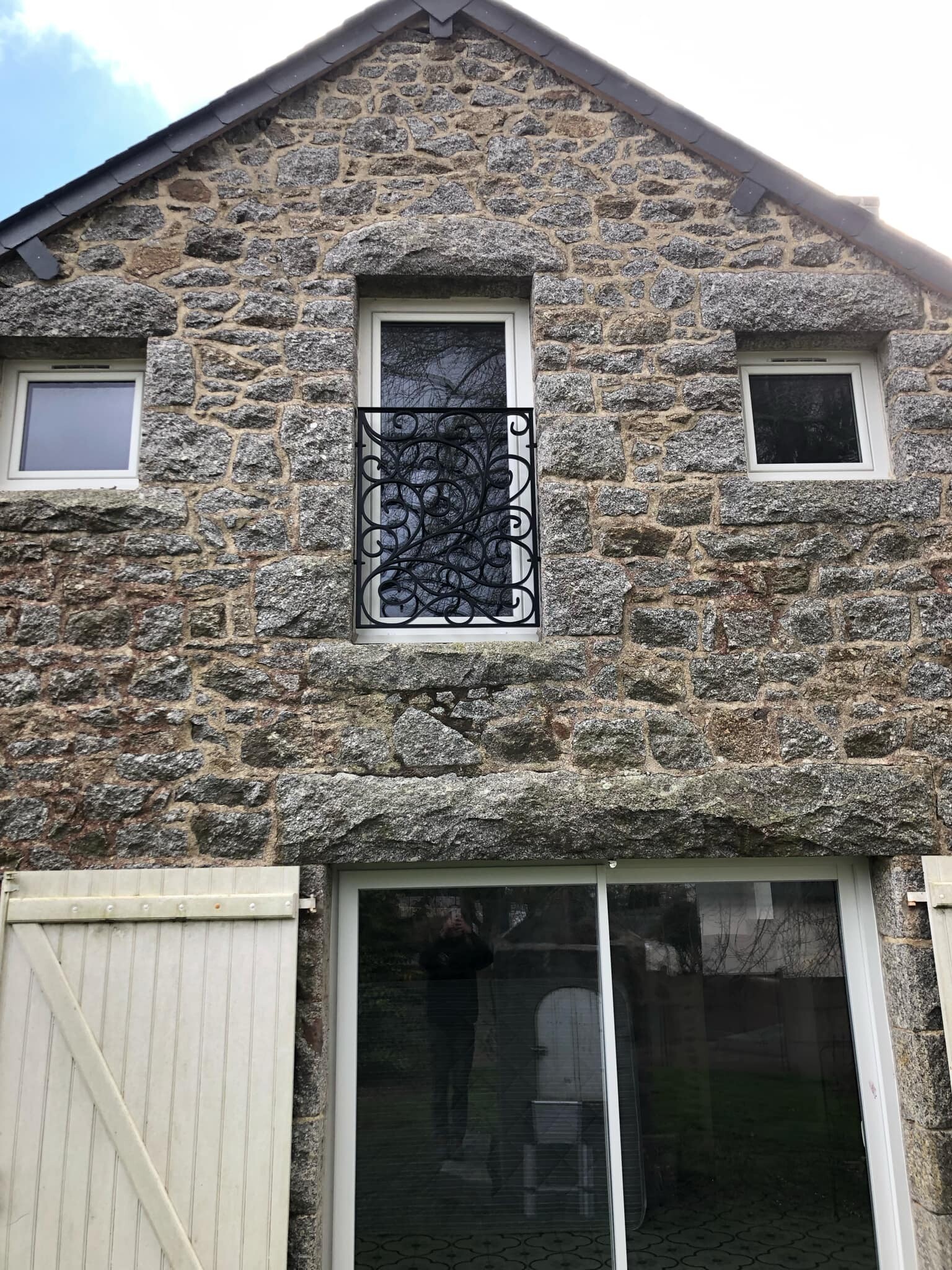 Garde corps fenêtre en acier thermolaqué - Bégard-